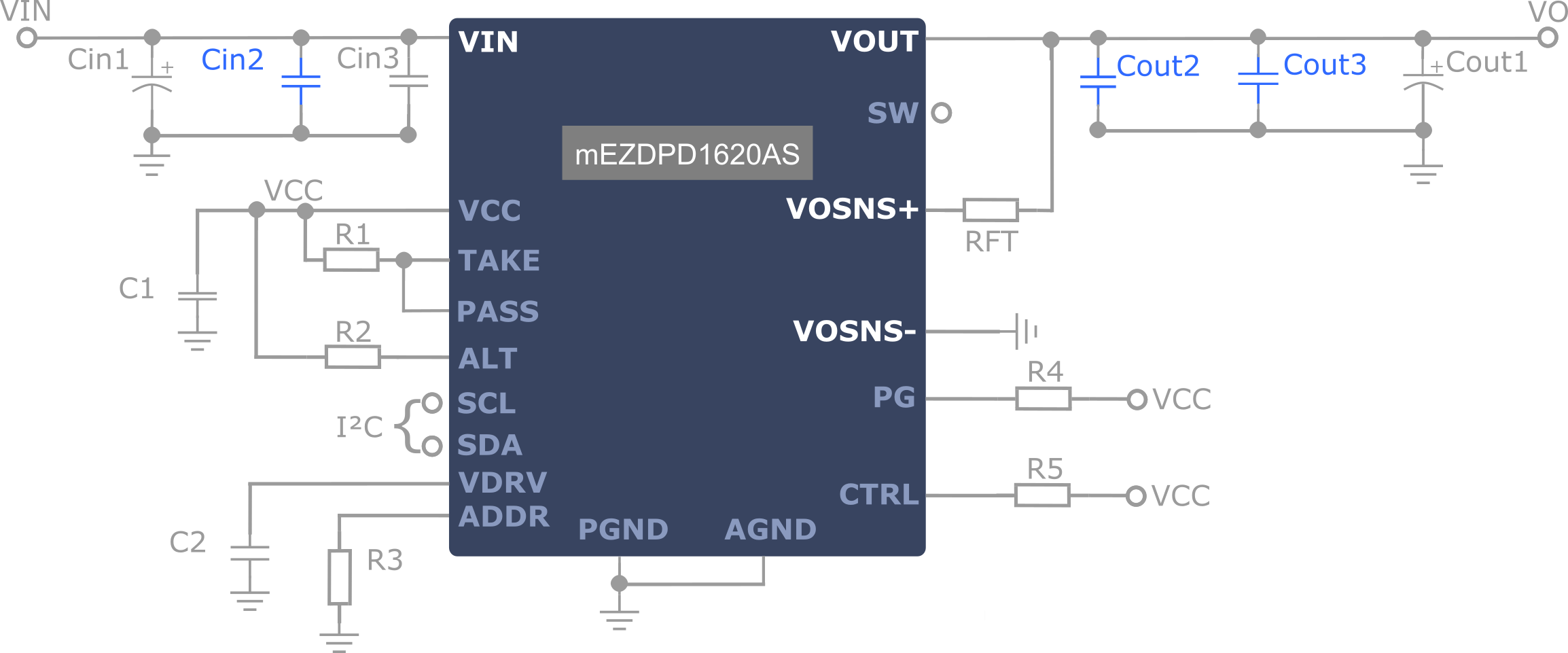 mEZDPD1620AS | The mEZDPD1620AS is a configurable DC/DC step-down power ...
